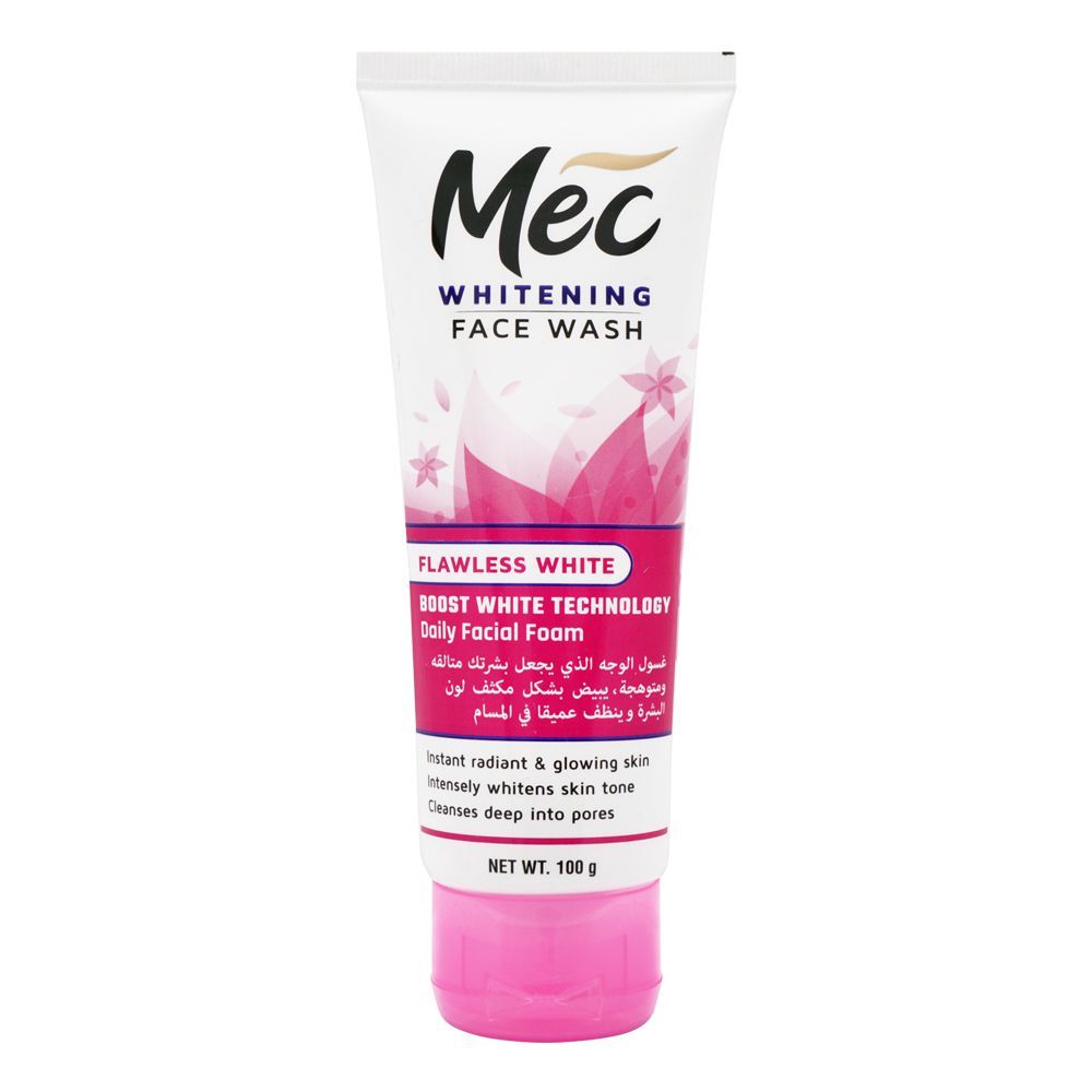 Mec Whitening Flawless White Face Wash, 100g – beautygirl-pk