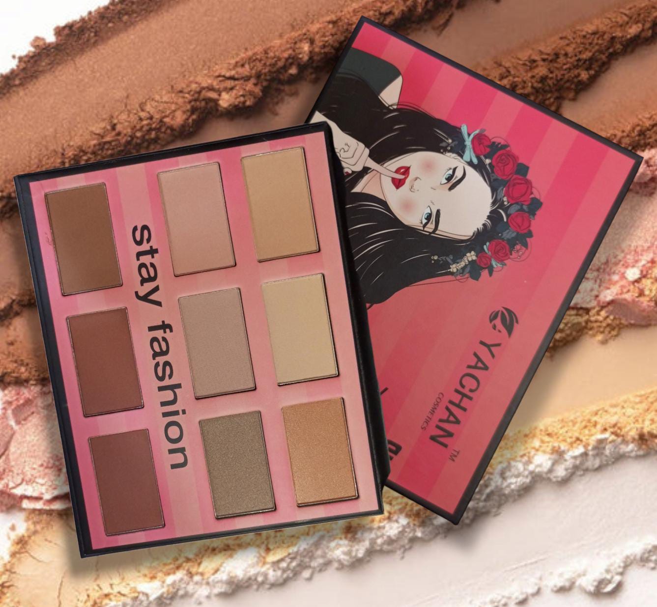 YACHAN Cosmetics 9 Color Shades Eyeshadow Palette – beautygirl-pk