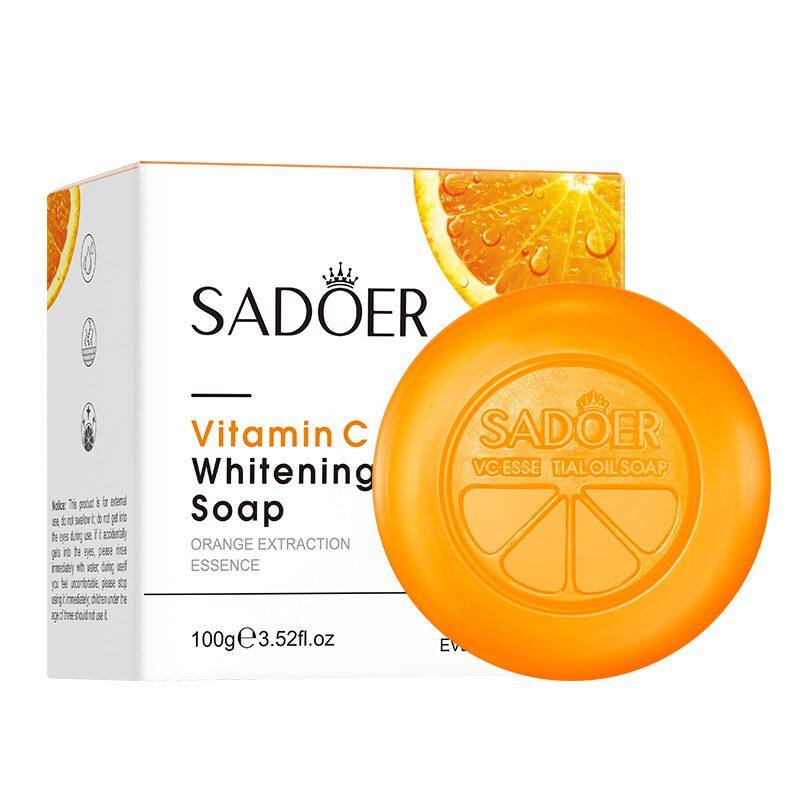 Sadoer Vitamin C Brightening Whitening Soap Bar – beautygirl-pk