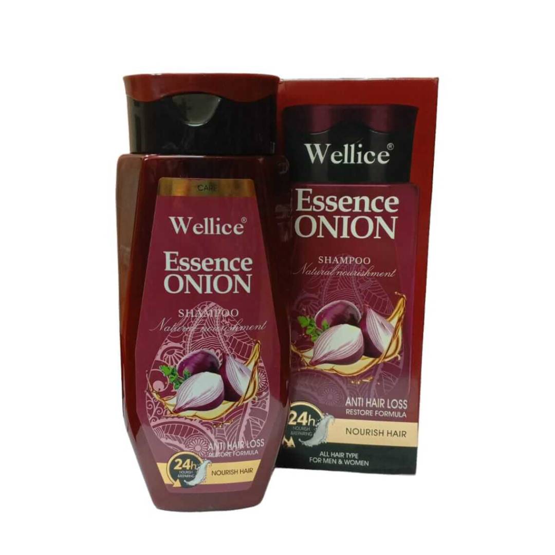 Wellice Essence Onion Anti Hair Loss Shampoo 500ml – beautygirl-pk