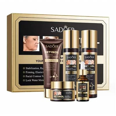 SADOER Retinol Anti Aging Firming Skin Care Kit 5Pcs Set – beautygirl-pk