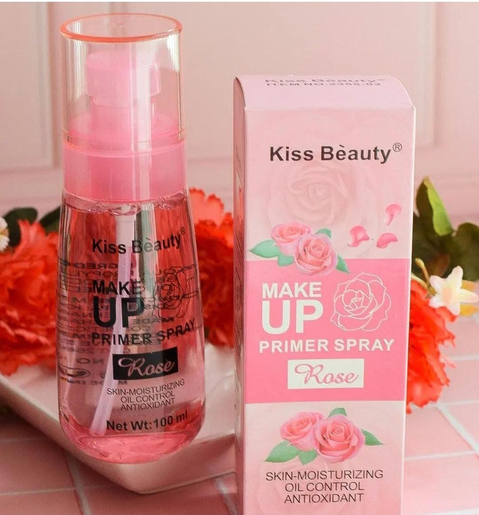 Kiss Beauty Rose Make Up Primer Spray Skin Moisturizing And Oil Contro – beautygirl-pk