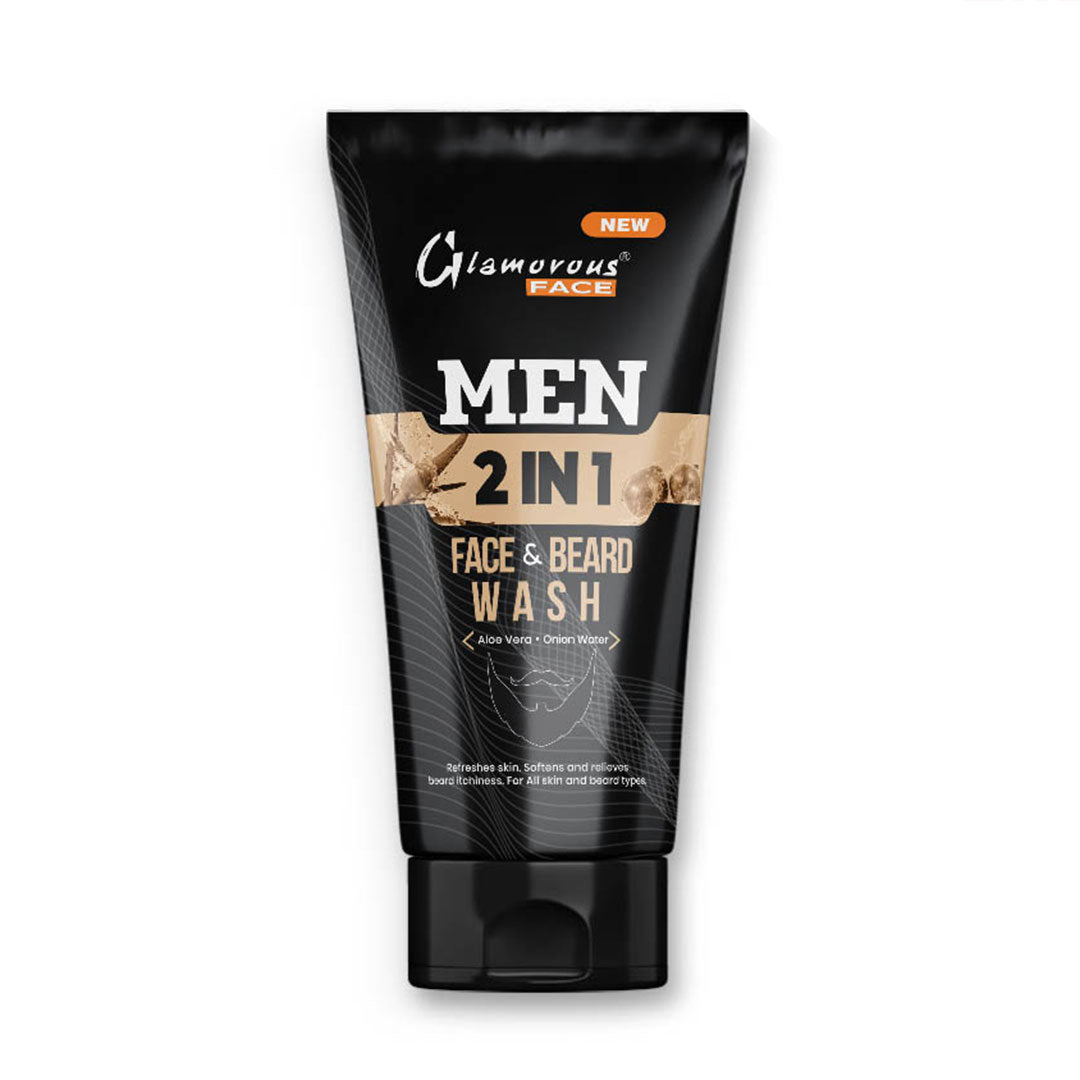Glamorous Face Men 2In1 Face & Beard Wash – beautygirl-pk