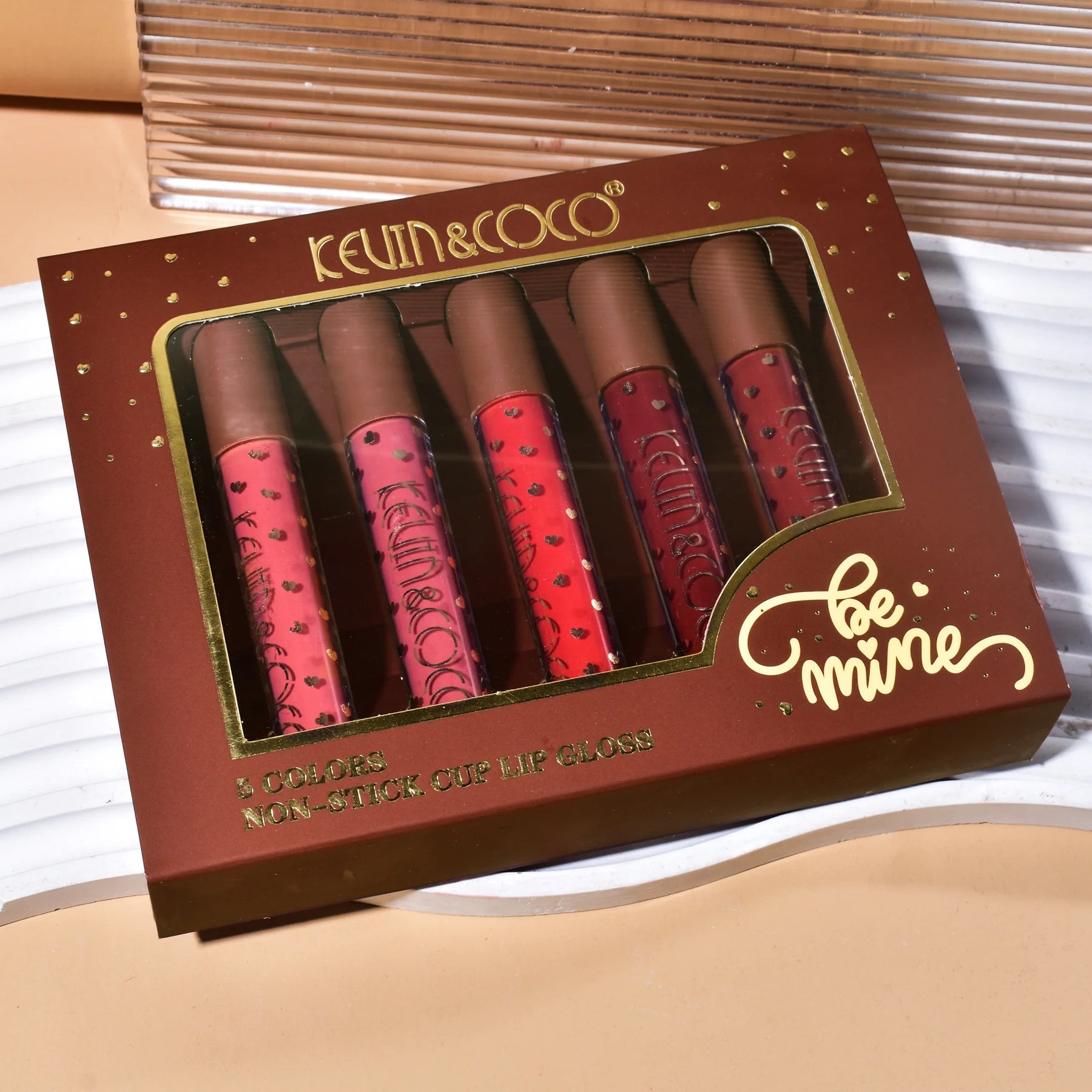 Kevin & Coco Be Mine 5-Color Lip Gloss Set – beautygirl-pk