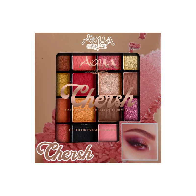 Aqua Color Line Cherish 16 Color Eyeshadow Palette – beautygirl-pk