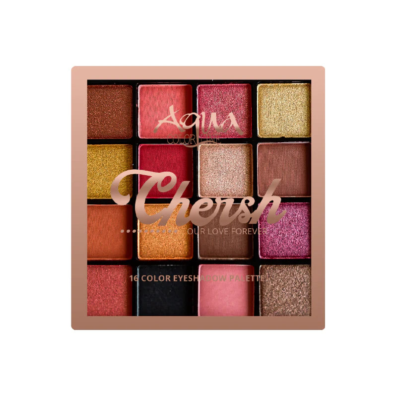 Aqua Color Line Cherish 16 Color Eyeshadow Palette – beautygirl-pk