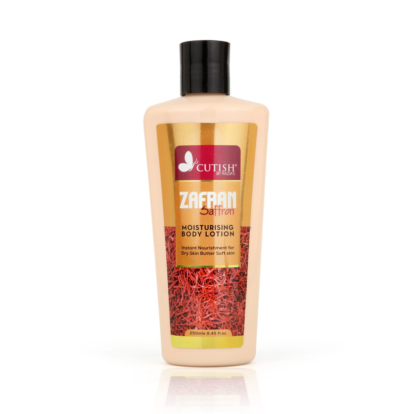 Cutish Moisturizing Body Lotion 250ml (Flavour Zafran) – beautygirl-pk