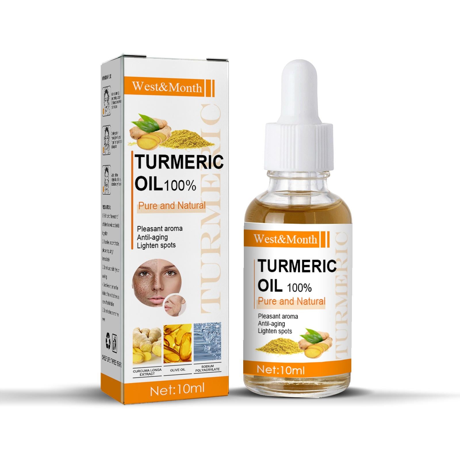 Turmeric Essential Oil Dark Spot Corrector Face Whitening Serum ...
