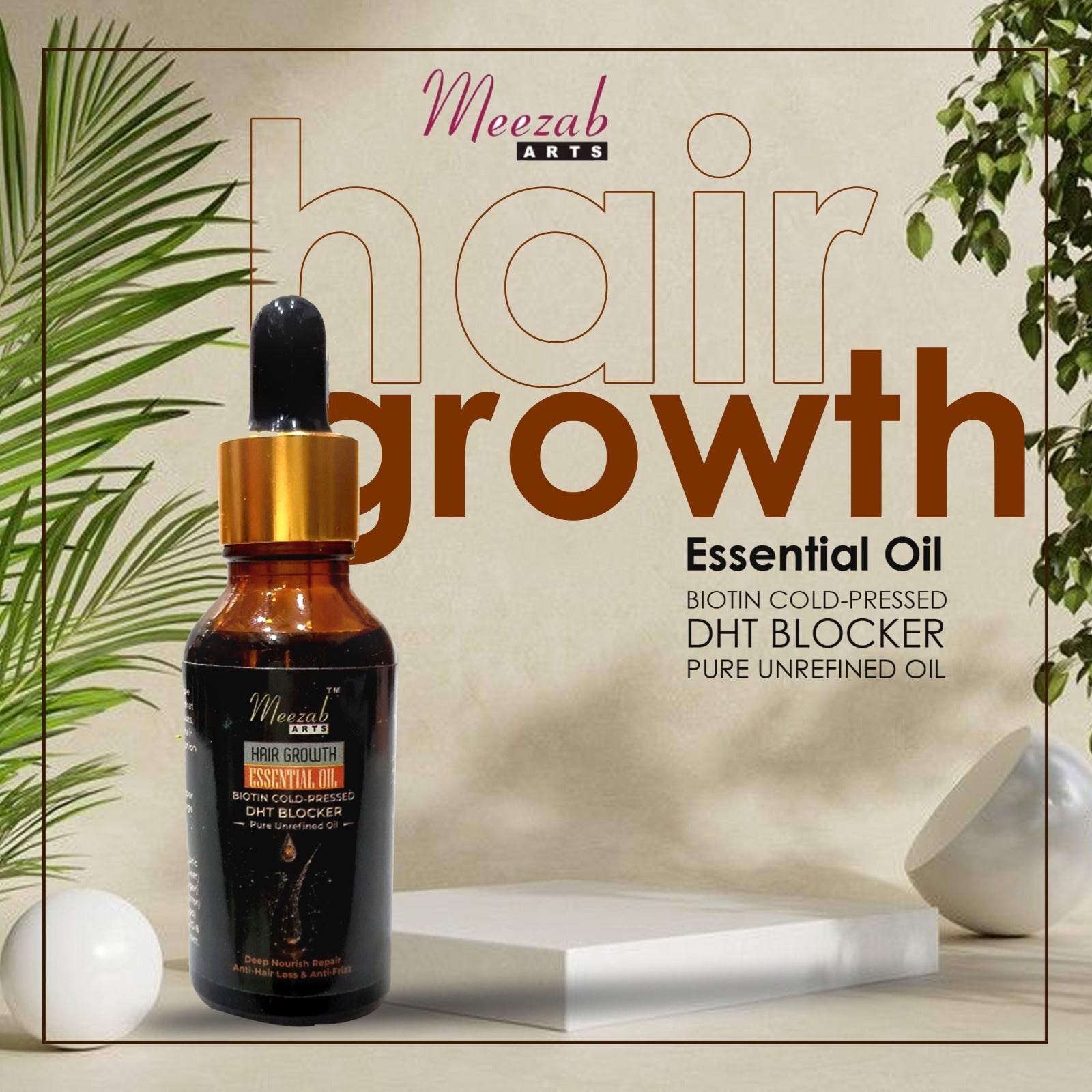 Meezab Arts Hair Growth Oil 30ml – beautygirl-pk