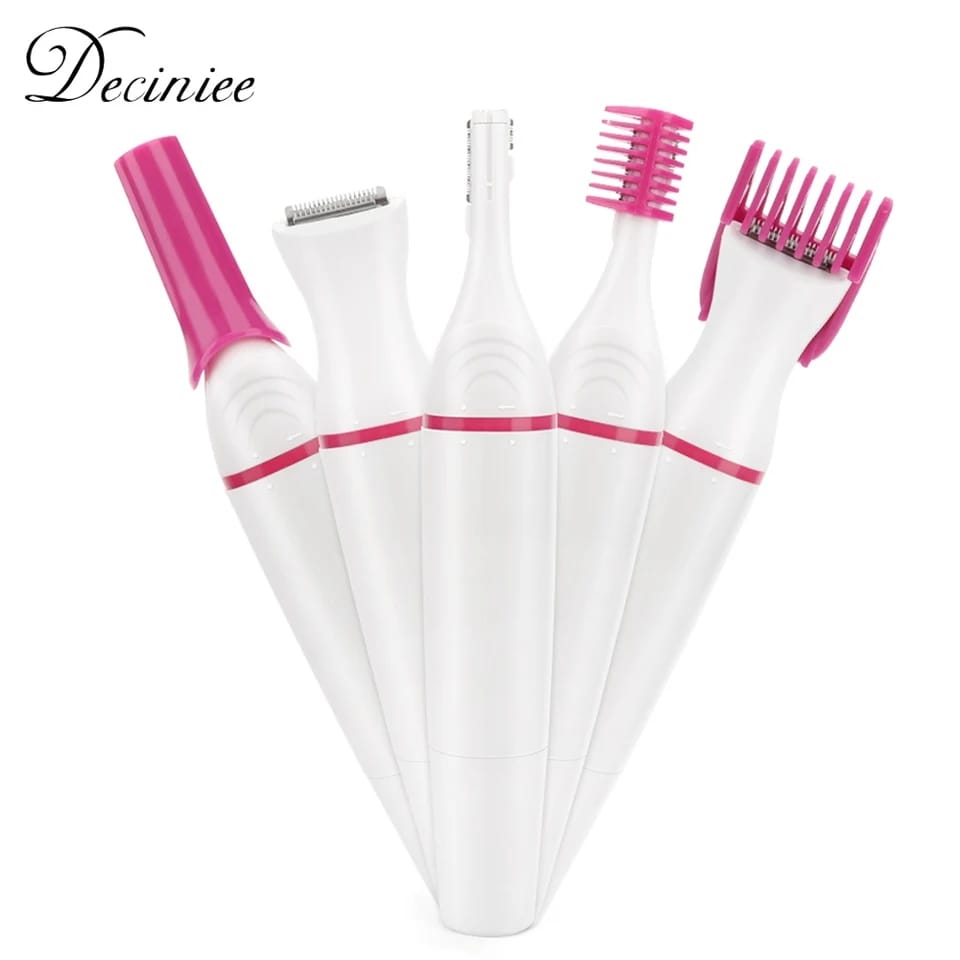 Mini Electric 5 In 1 Women Epilator Body Hair Removal Shaver Trimmer ...