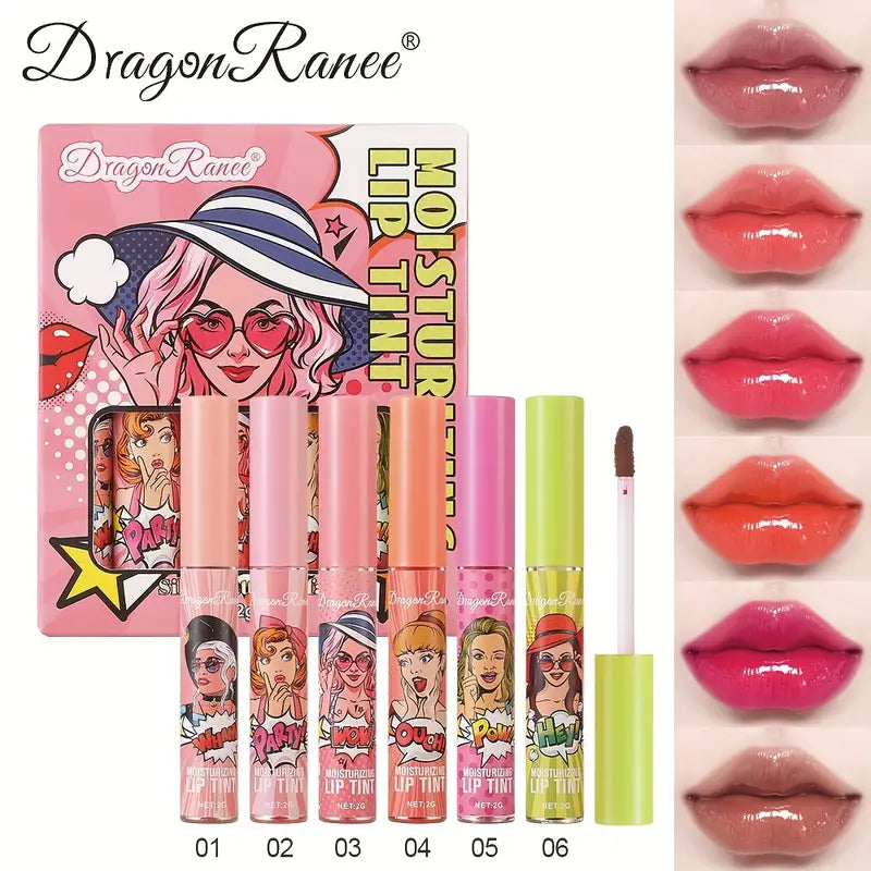 Dragon Ranee Silky Matte Surface Moisturizing Lip Tint 6Pcs Set ...