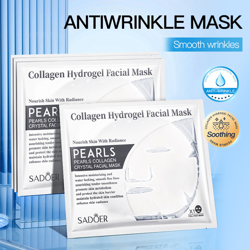 Sadoer Pearl Collagen Crystal Facial Mask Nourishing & Whitening Sheet ...