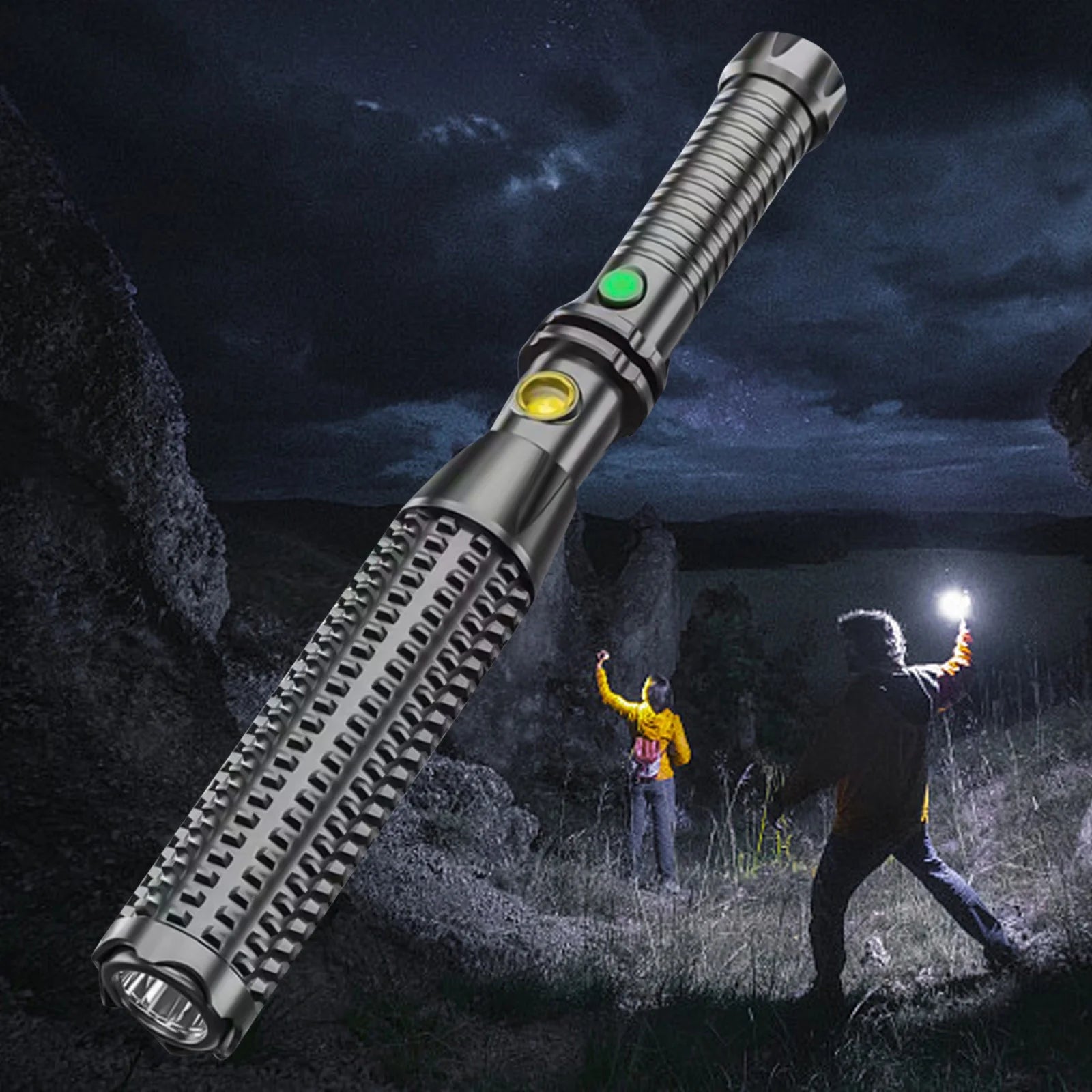Defensive Broken Window LED Torch Light Tactical Flashlight Rechargeab ...