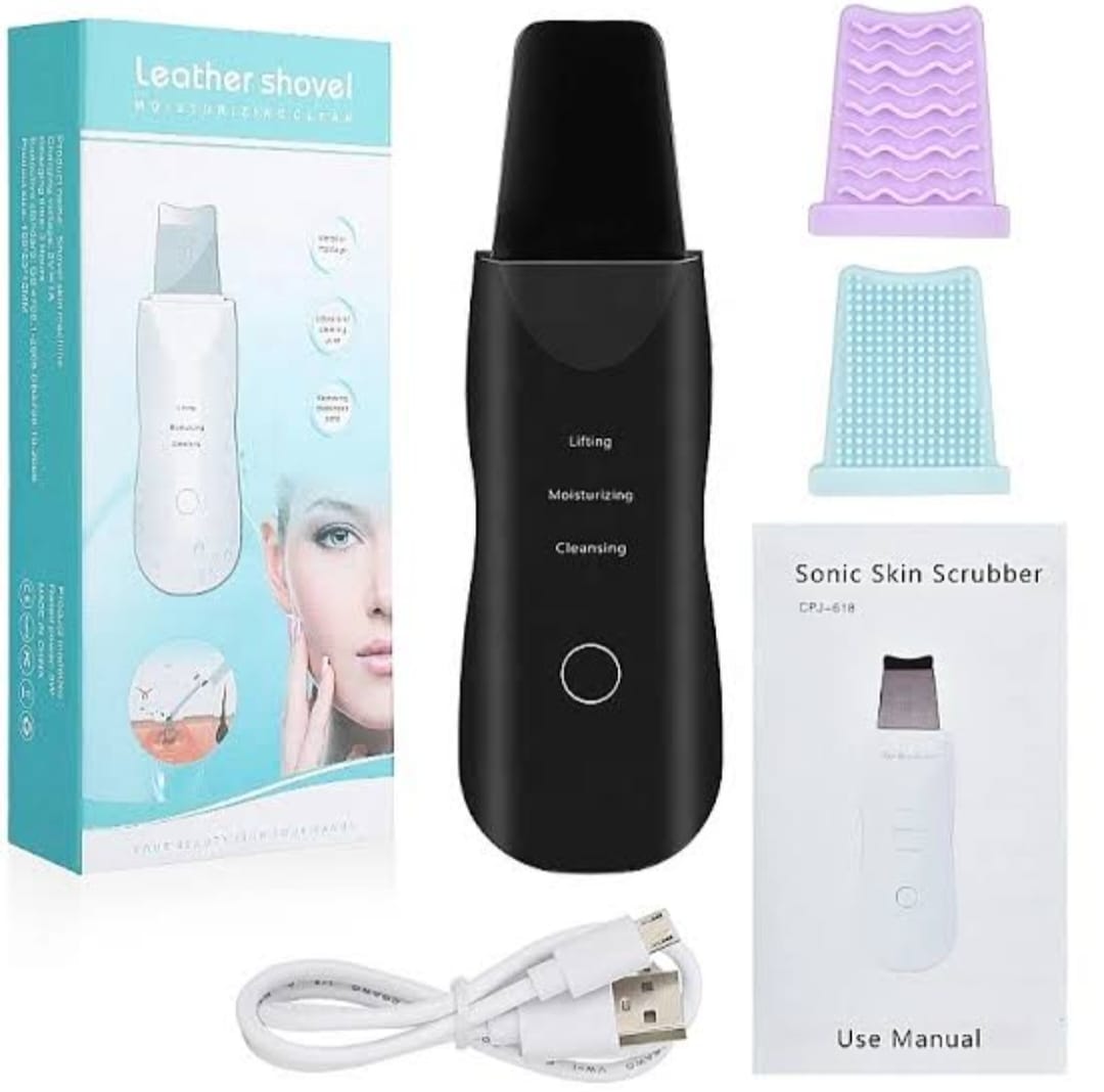 Rechargeable Ultrasonic Skin Scrubber Deep Face Cleaning Machine ...