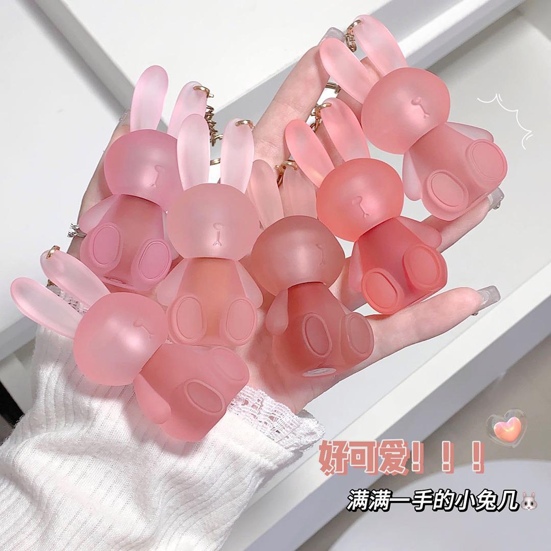 Gege Bear Cute Rabbet Velvet Lip Mud keychain style – beautygirl-pk