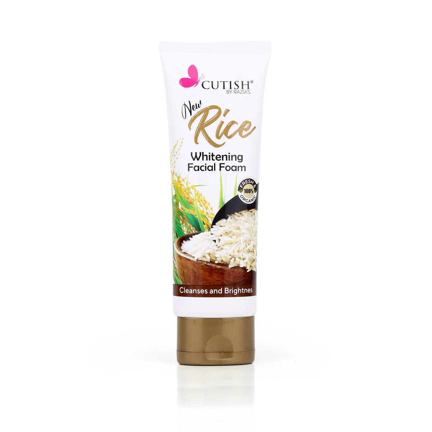 Cutish Rice Whitening Facial Foam 100g – beautygirl-pk