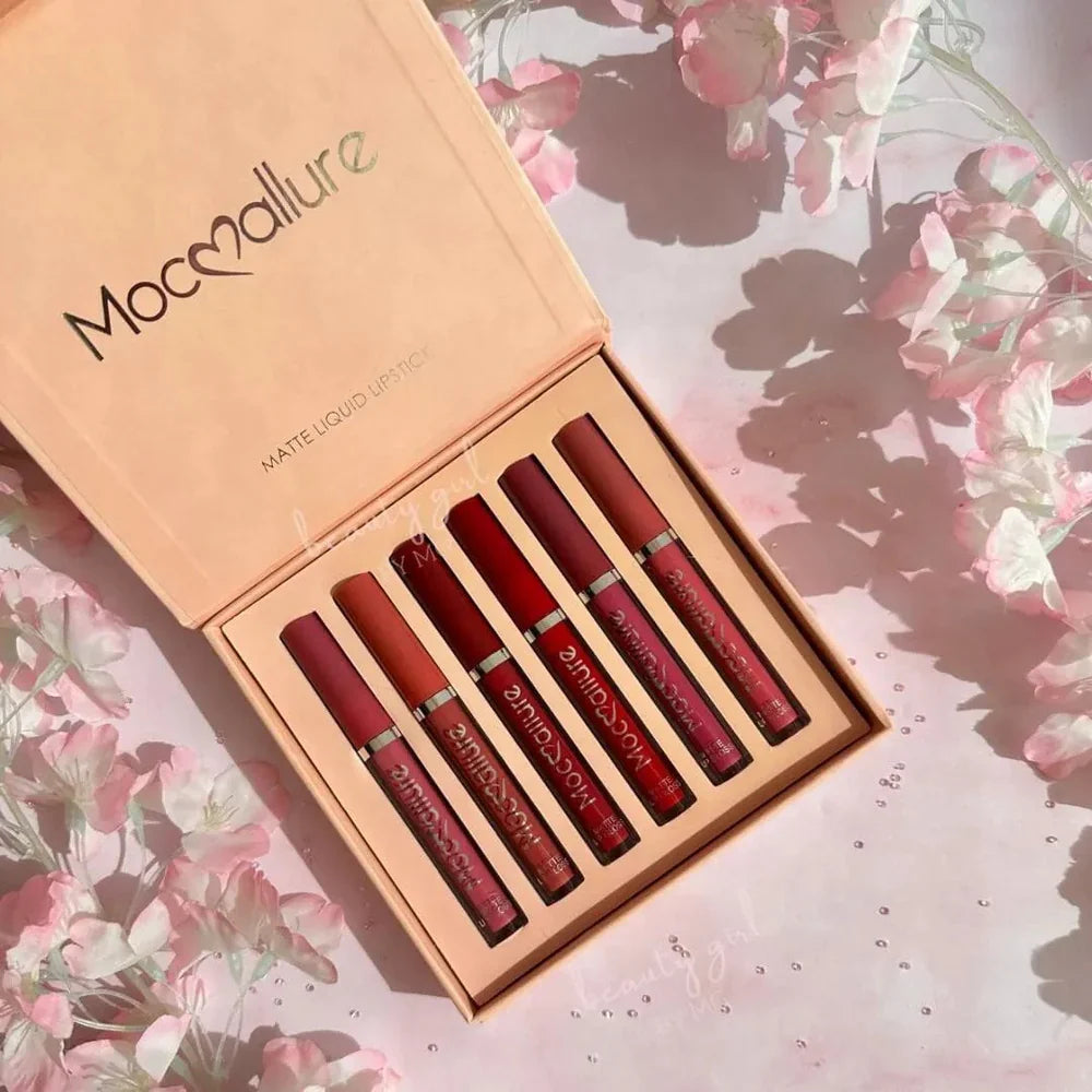 Mocallure Matte Liquid Lipgloss 6Pcs Pack – beautygirl-pk