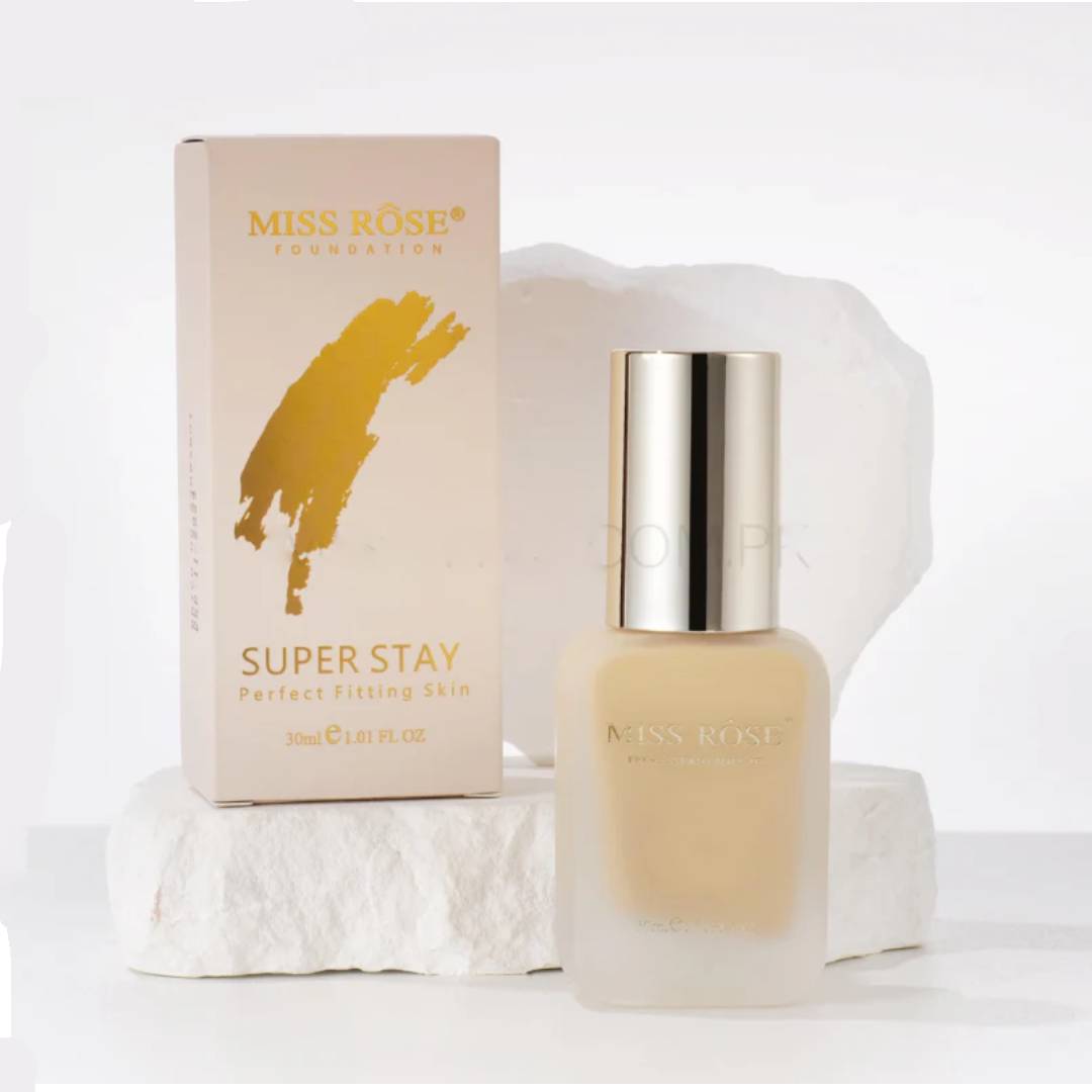 Miss Rose Super Stay Foundation Perfect Fitting Skin Shade Ivory 6 ...