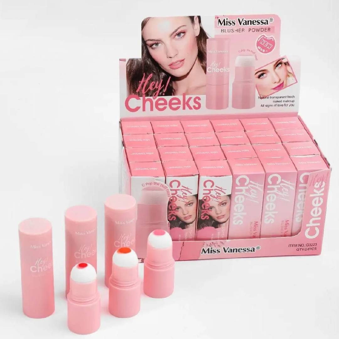Miss Vanessa Hey Cheeks Blusher Powder Blush Stick 3 Shades Pack ...