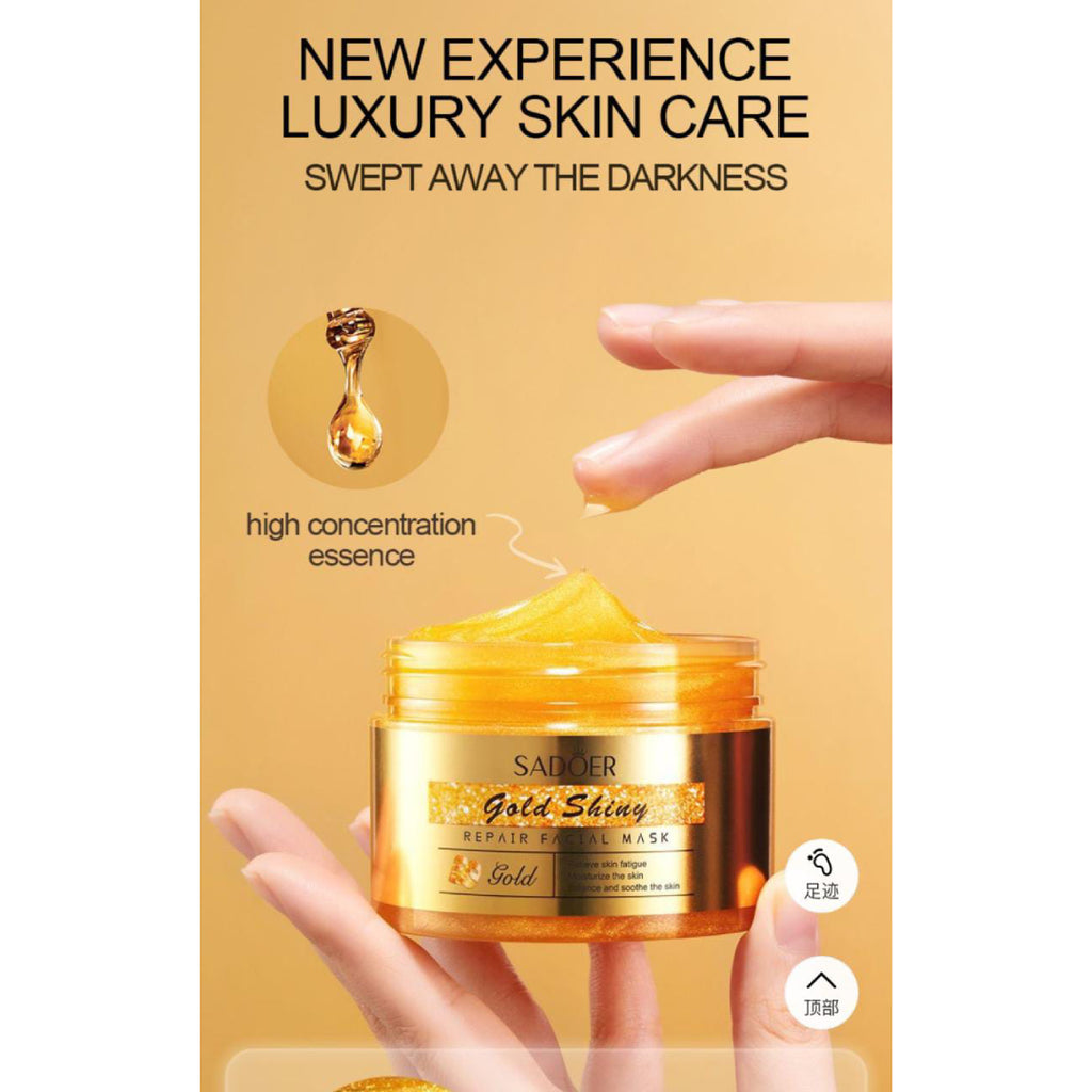 SADOER Gold Shiny Repair Facial Mask 120g – beautygirl-pk
