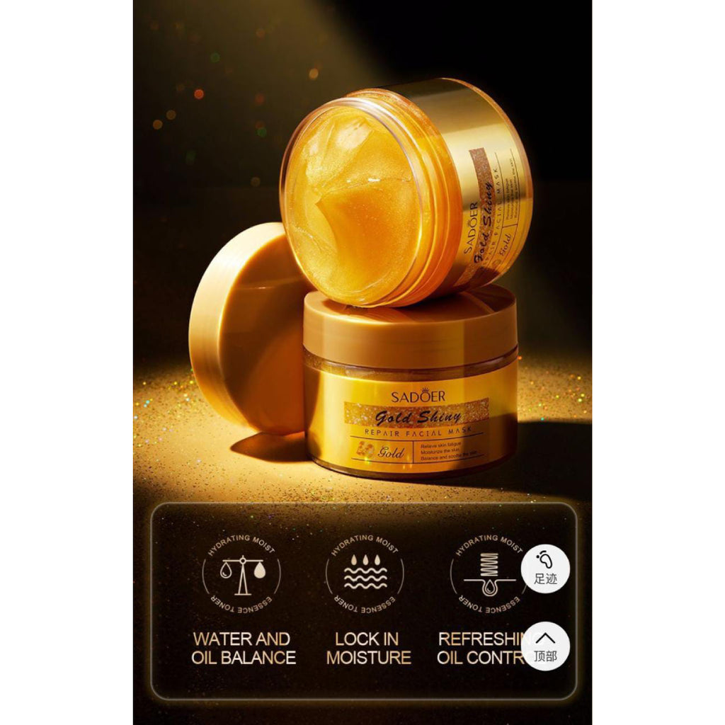 SADOER Gold Shiny Repair Facial Mask 120g – beautygirl-pk