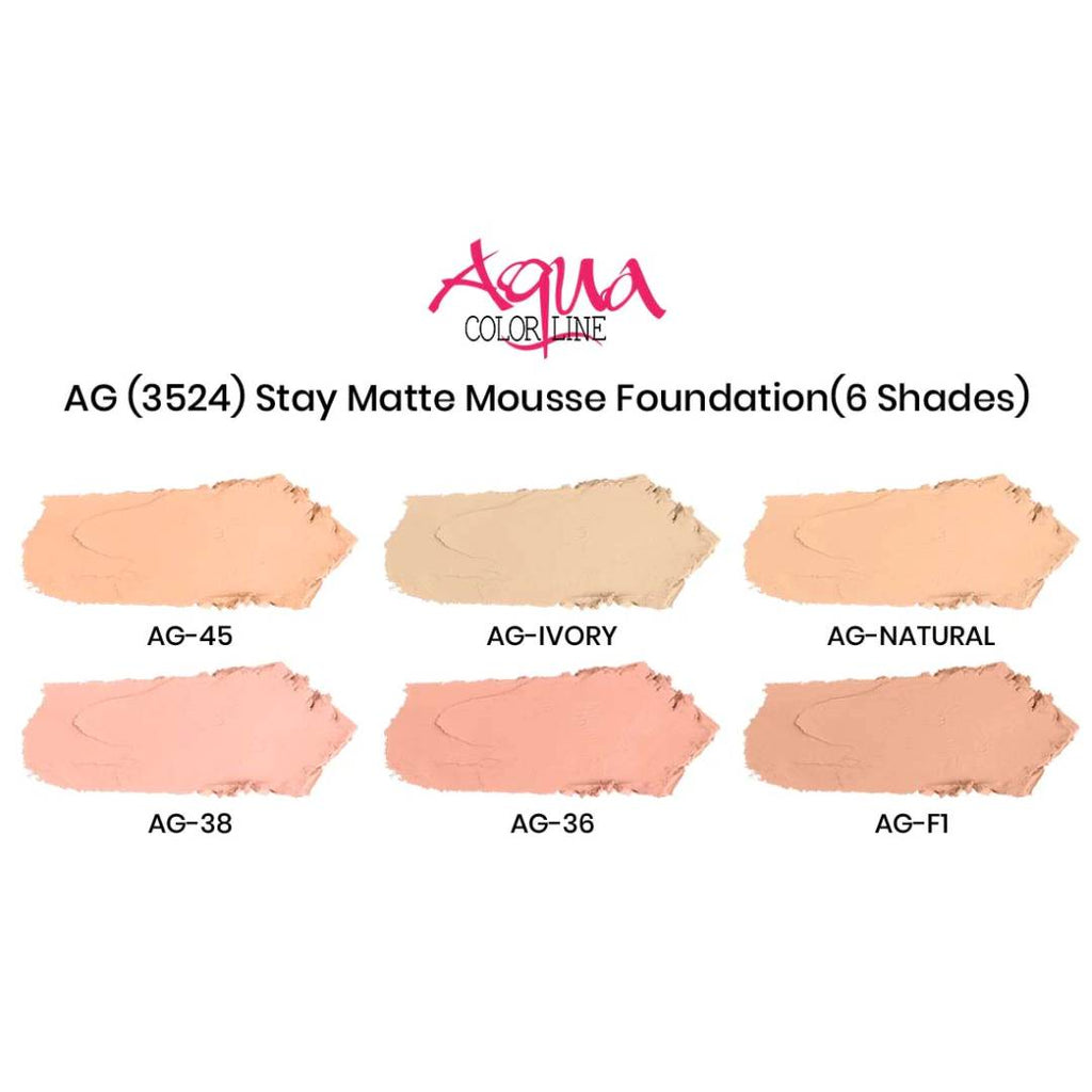 Aqua Color Line Stay Matte Mousse Foundation – beautygirl-pk