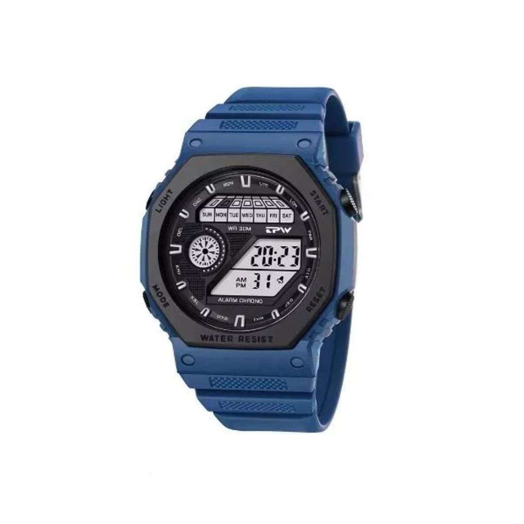 Digital Sports Casual Wrist Watch With Water Resist Day Date Alarm Cou ...