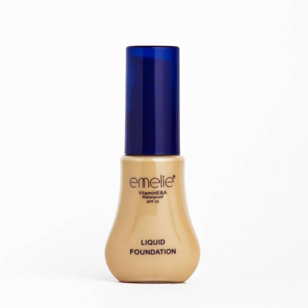 Emelie Vitamin E And A SPF25 Waterproof Liquid Foundation – beautygirl-pk