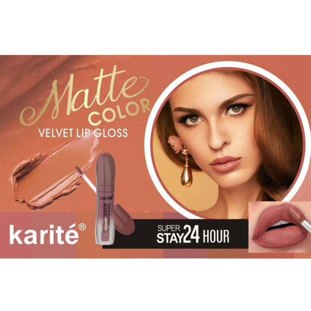 Karite Matte Color Velvet Lipgloss 8Pcs Set – beautygirl-pk