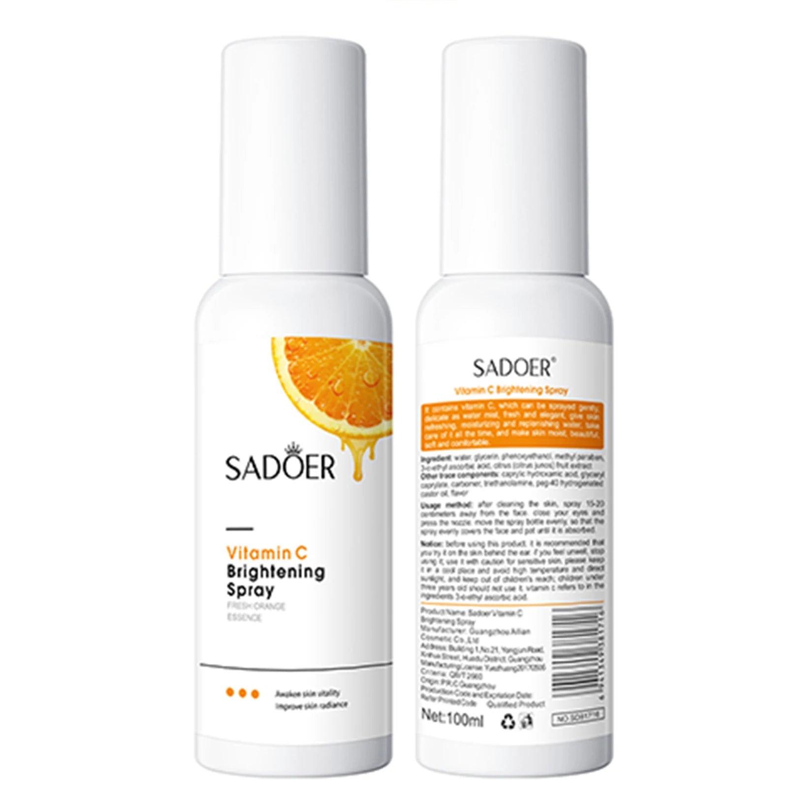 SADOER Vitamin C Brightening Face Moisturizing Spray – beautygirl-pk