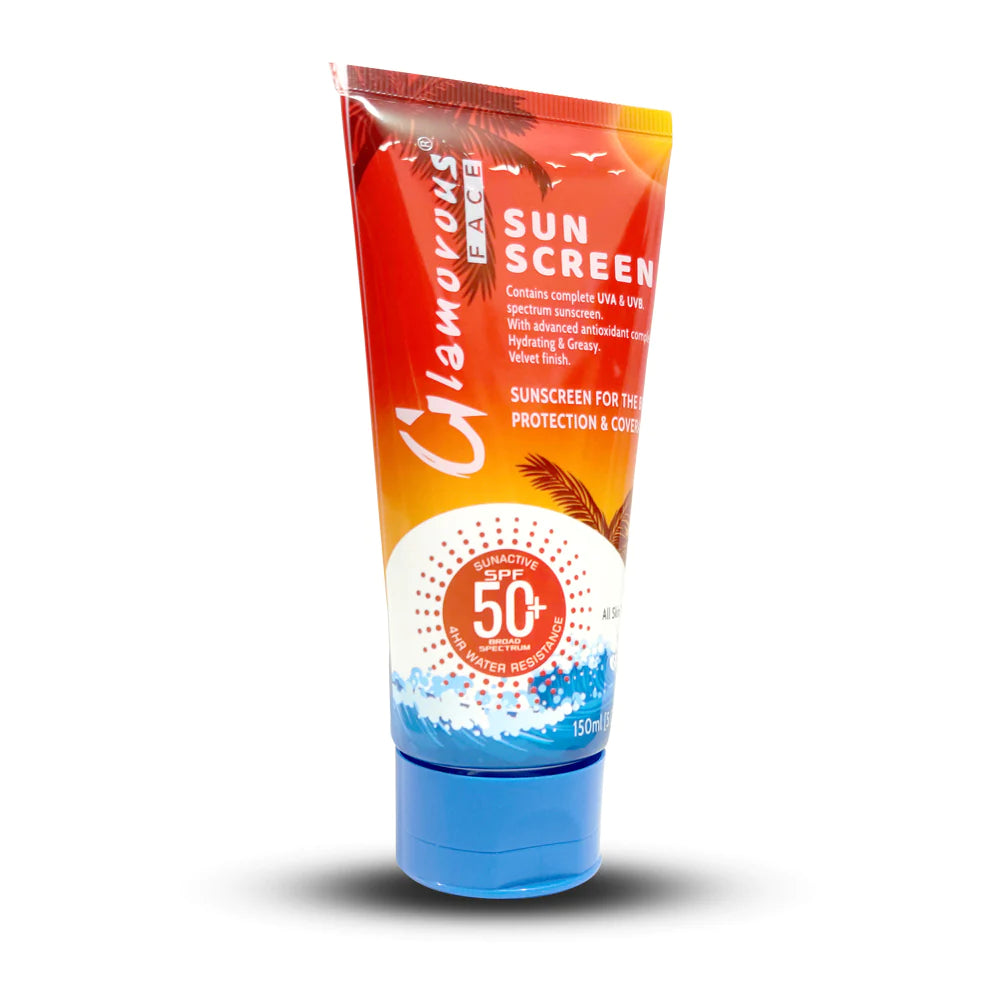 Glamorous Face Sun Screen Lotion Sunblock SPF50+ UVA UVB – beautygirl-pk