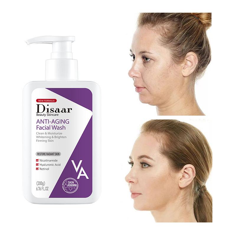 Disaar VA Anti-Aging Facial Wash Retinol Nicotinamide Hyaluronic Acid ...