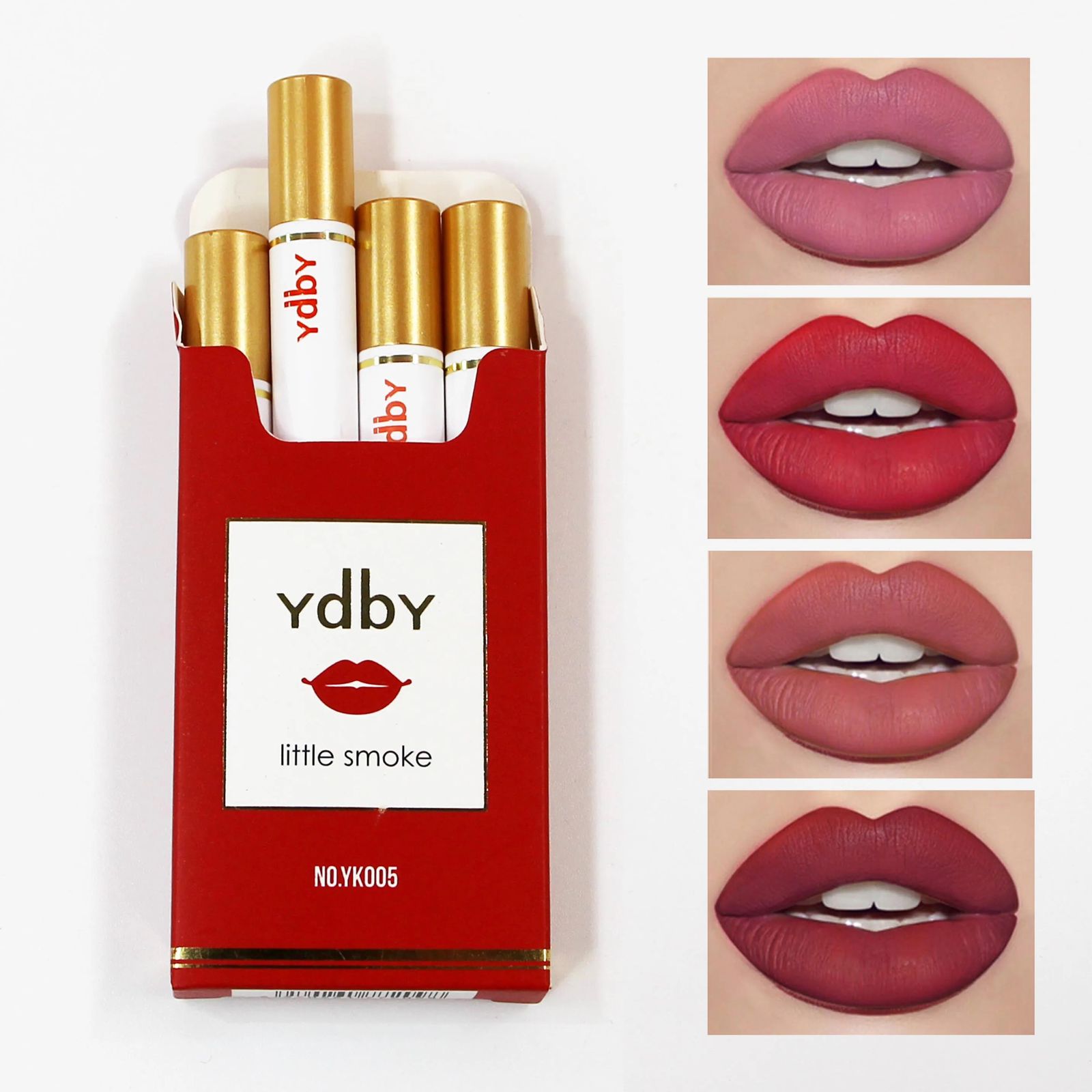 Ydby Little Smoke 4pcs Cigarette Lipstick Set – beautygirl-pk
