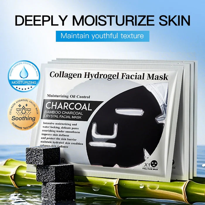 Sadoer Bamboo Charcoal Collagen Pore Purifying Hydrogel Facial Mask 60 ...