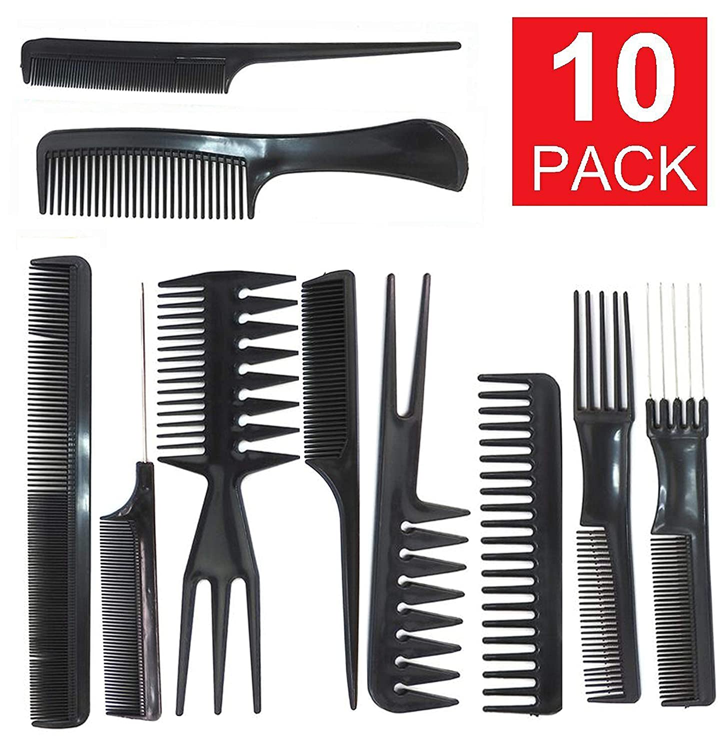 Magic 10 Piece Professional Styling Comb Set – beautygirl-pk