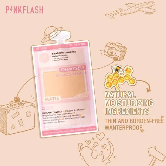 Pink Flash Waterproof Foundation Pouch 6 Shades – beautygirl-pk